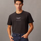 Textured Logo Smooth Cotton Tee | black | Calvin Klein Malaysia